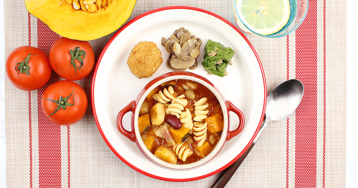 ミネストローネ｜【nosh-ナッシュ】ヘルシー・糖質に配慮した食事宅配サイト