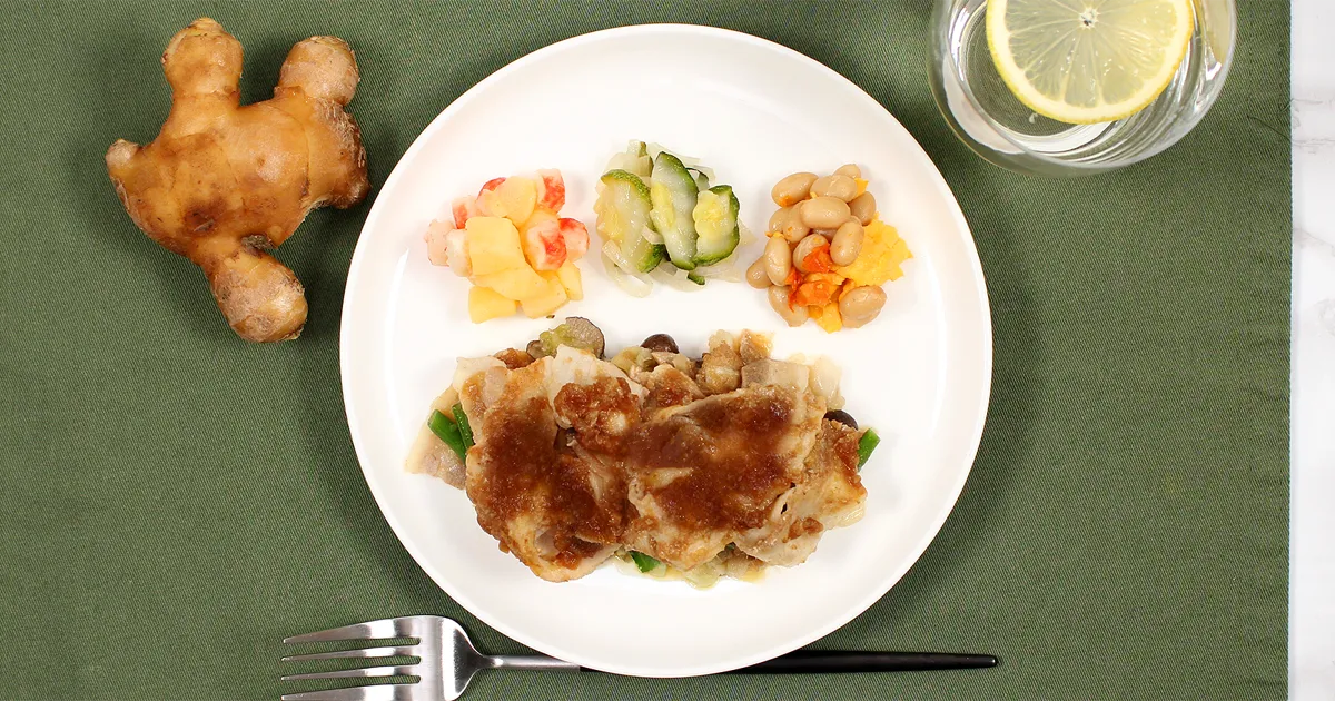 おろしりんごのポークジンジャー｜【nosh-ナッシュ】