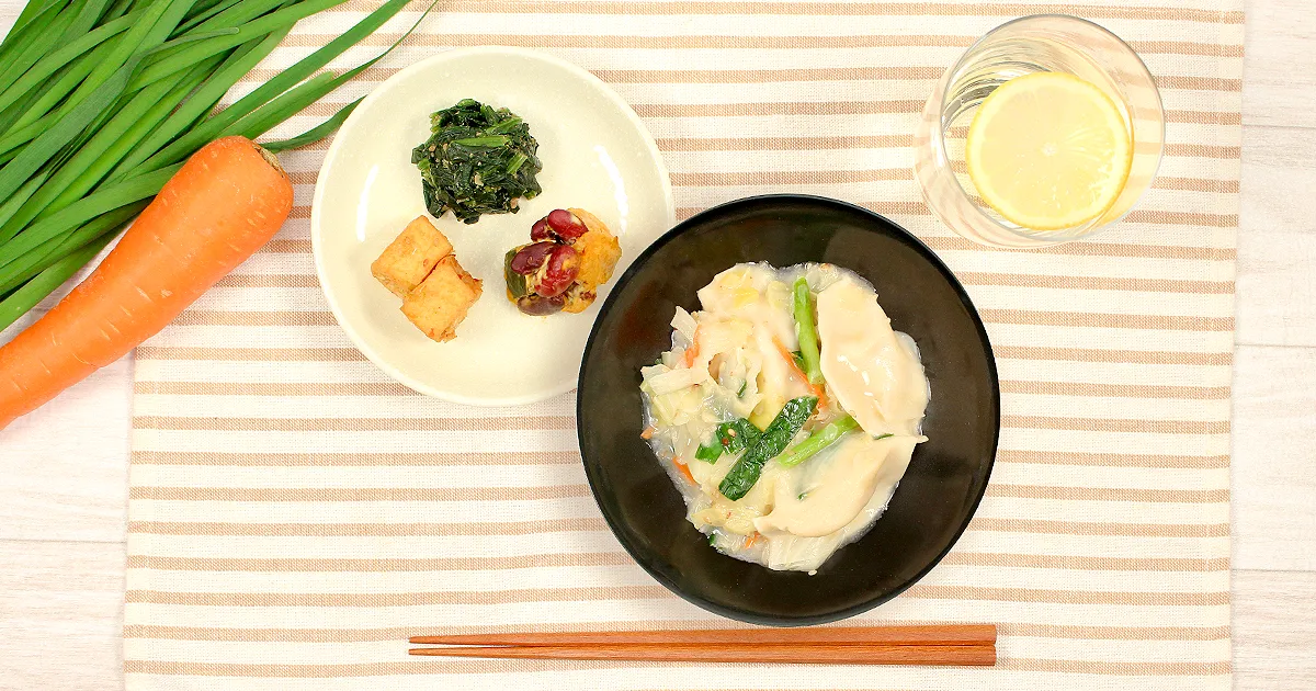 ちゃんぽんスープのもちもち水餃子｜【nosh-ナッシュ】