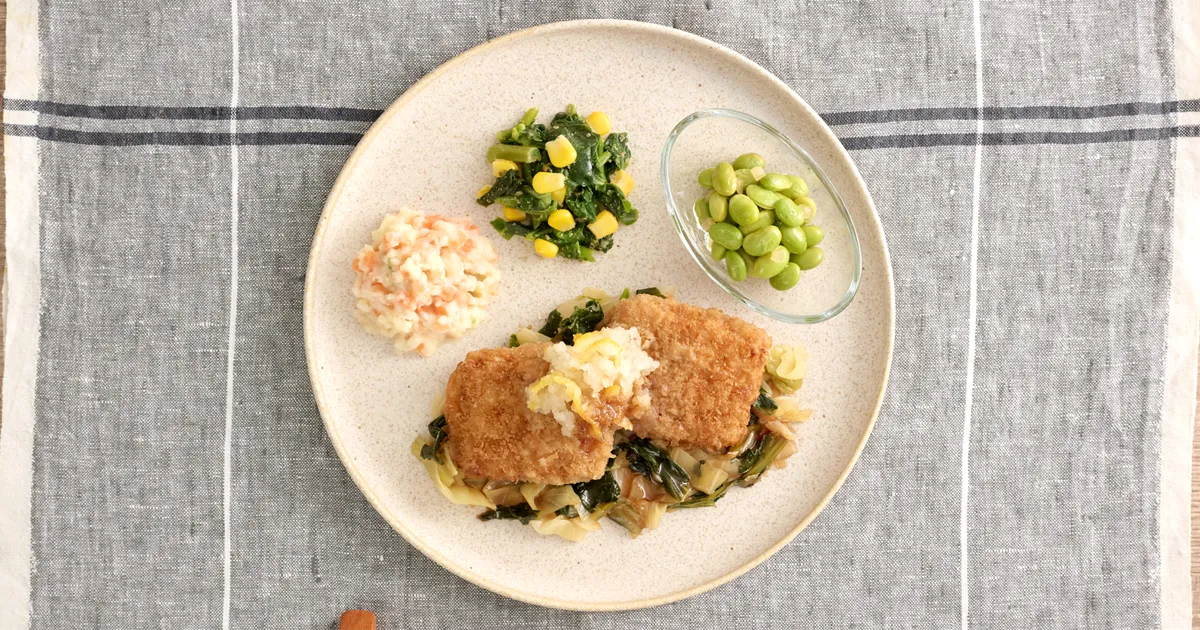 さっぱりおろしぽん酢カツ｜【nosh-ナッシュ】