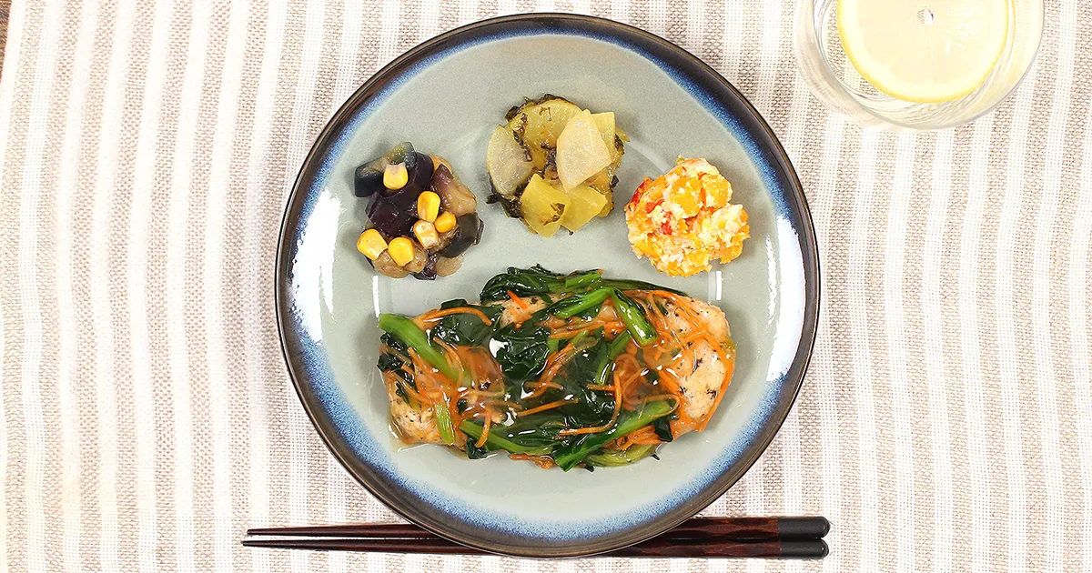 シェフこだわり！和のお豆腐ハンバーグ｜【nosh-ナッシュ】