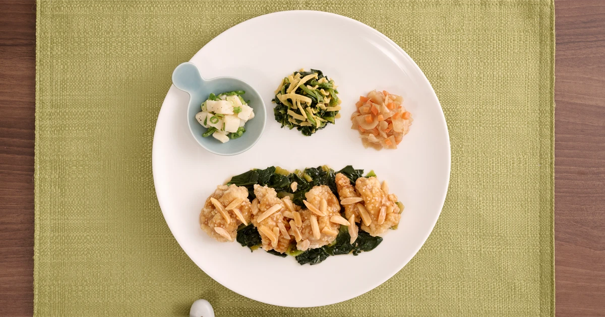 にんにく香る！青梗菜と鶏肉のXO醤｜【nosh-ナッシュ】